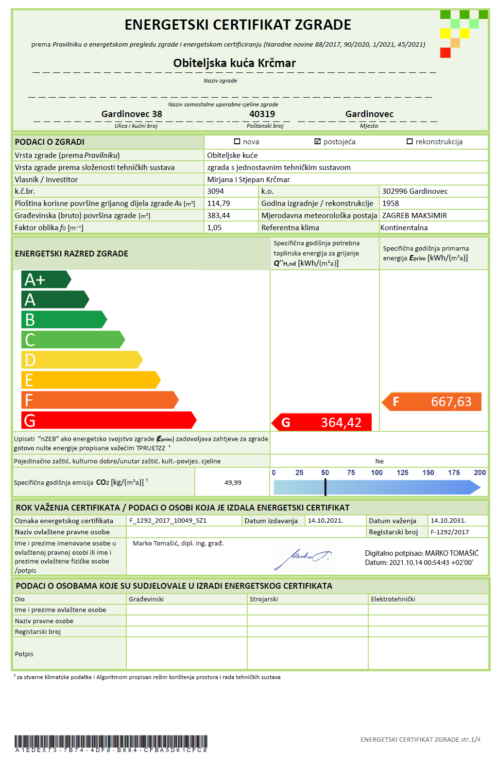 KAKO IZGLEDA ENERGETSKI CERTIFIKAT PREMA NOVOM PRAVILNIKU? – ENERGETSKO ...